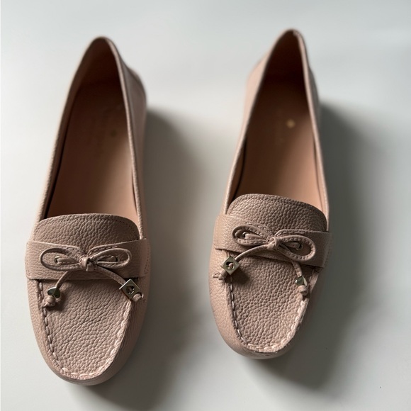 kate spade | Shoes | Kate Spade Cheshire Tie Pebbled Leather Loafer ...